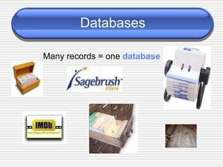 Introduction to databases | PPT