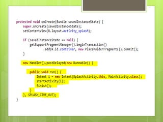Databases in Android Application | PPTX