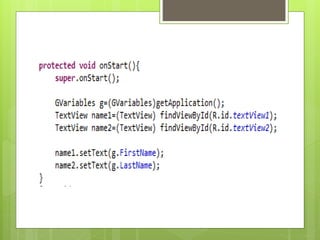Databases in Android Application | PPTX