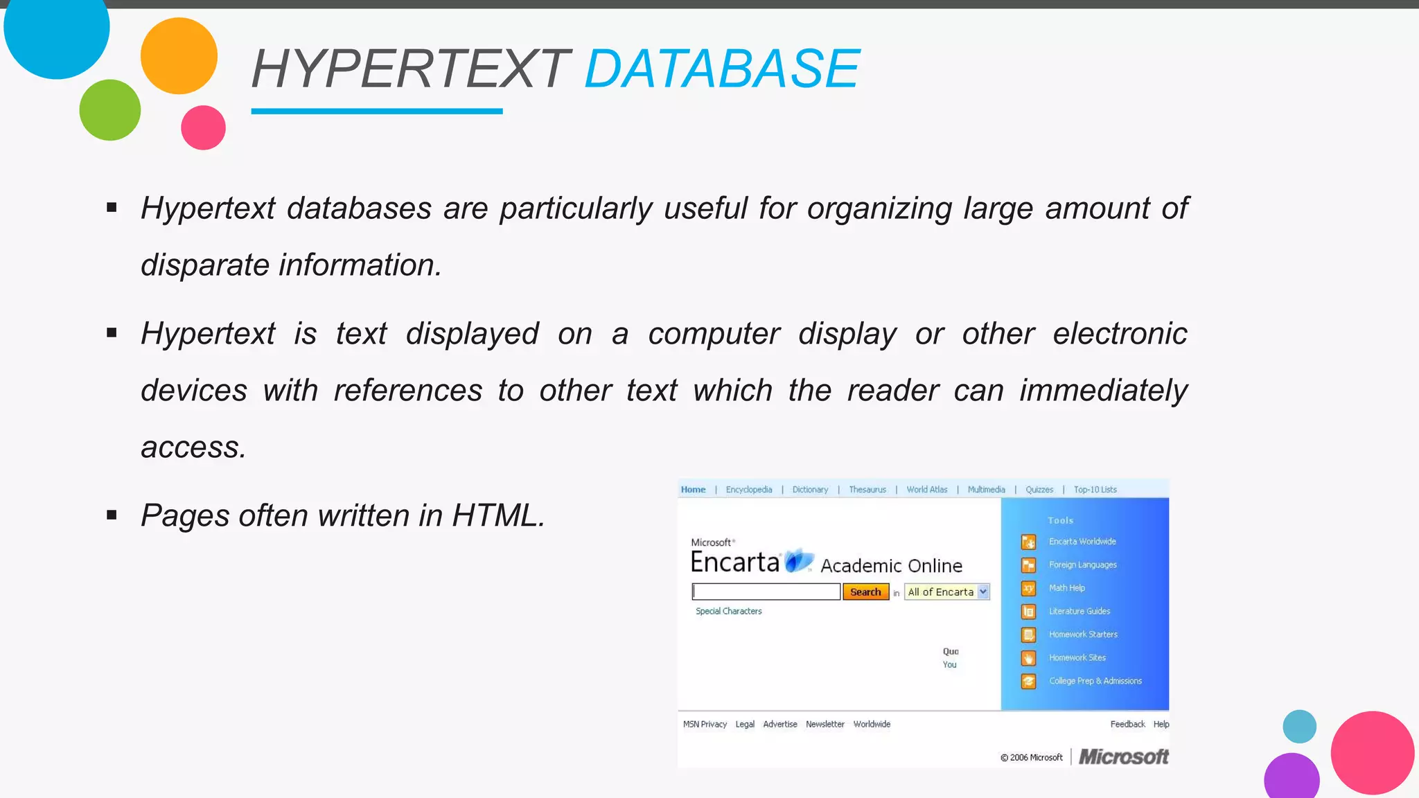 Database software | PPT