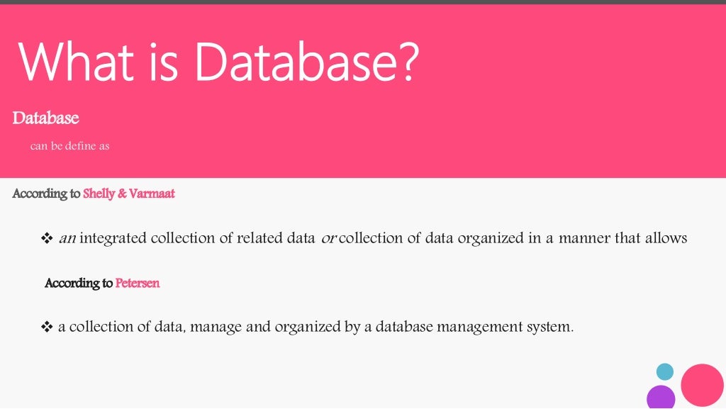 Database software