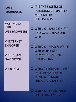 Databases , Emerging ICT for Libraries, ICT and Libraries | PPTX ...
