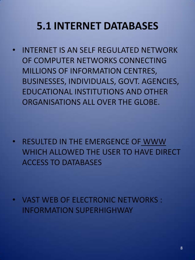 Databases , Emerging ICT for Libraries, ICT and Libraries | PPTX ...