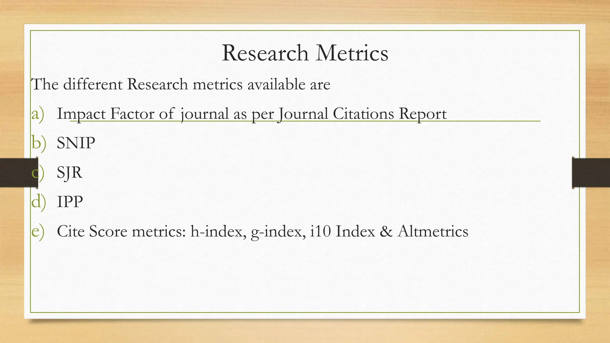 Citation Databases & Research Metrics U-4.pptx