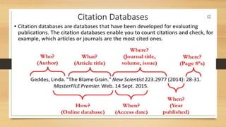 Citation Databases & Research Metrics U-4.pptx