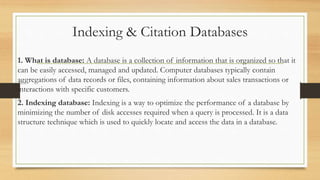 Citation Databases & Research Metrics U-4.pptx