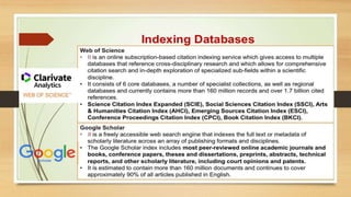 Citation Databases & Research Metrics U-4.pptx