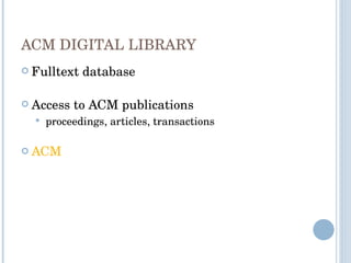 Databases, structuring an academic text and end note | PPT