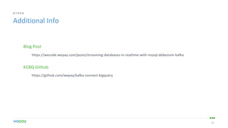 Kafka Summit SF 2017 - Database Streaming at WePay | PDF