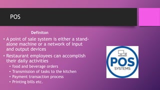 E-Restaurant Management System | PPTX