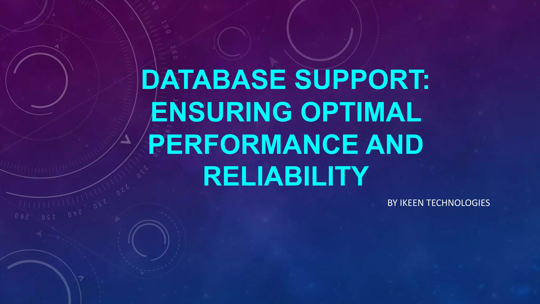 Database Supportpptx Databases Computer Software And Applications