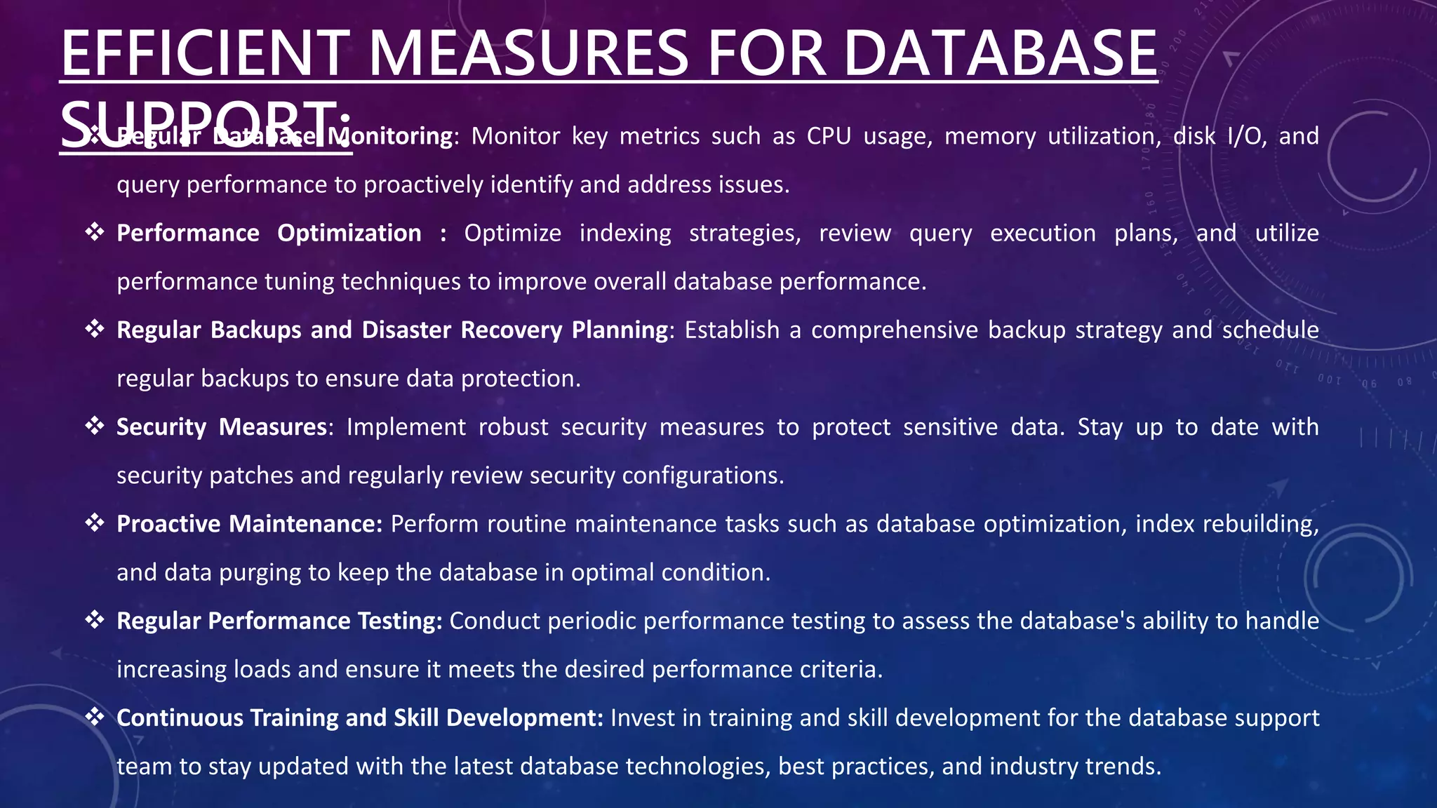 Database Supportpptx Databases Computer Software And Applications