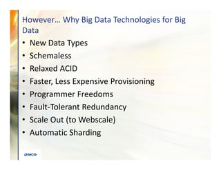 ADV Slides: Databases vs Hadoop vs Cloud Storage | PDF