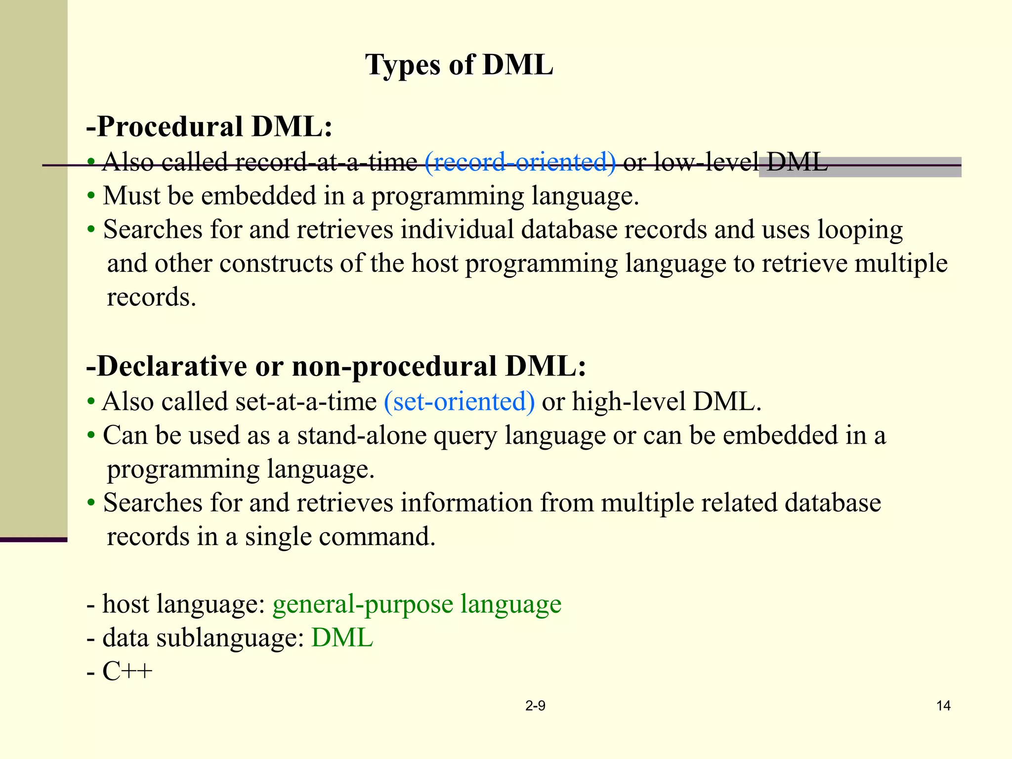 Database system | PPS