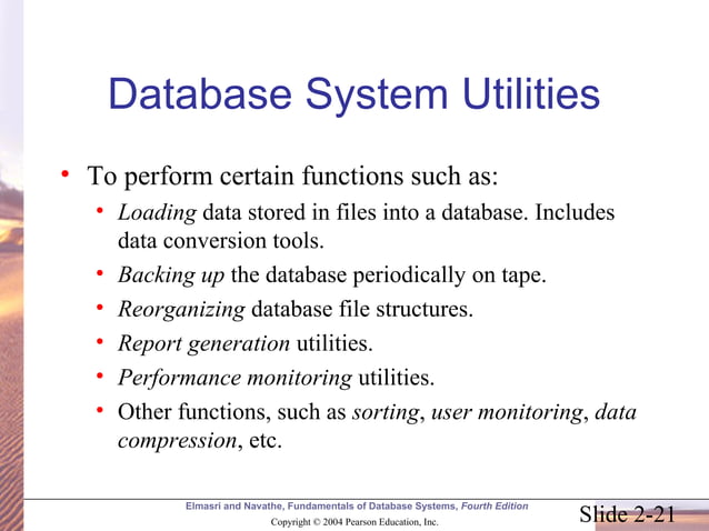 Fundamentals of Database system | PPT