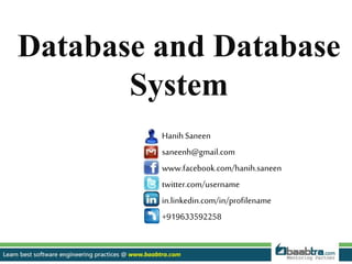 Database system | PPTX