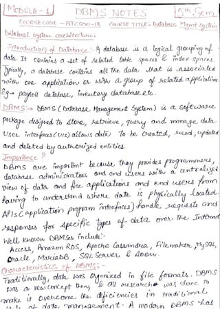 Database system architecture MODULE -1.pdf