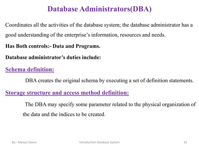 Database System Concepts and Architecture.ppt | Databases | Computer Software and Applications