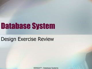 Database Systemrrrrrrr Design Review.ppt