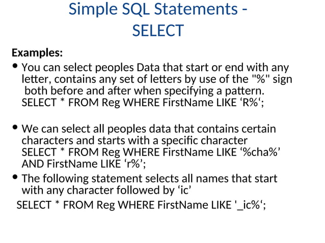 Database management and System Development ppt | PPT