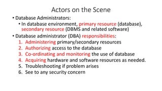 Database Systems(DBS) Or DATABASE MANAGEMENT SYSTEM | PPT