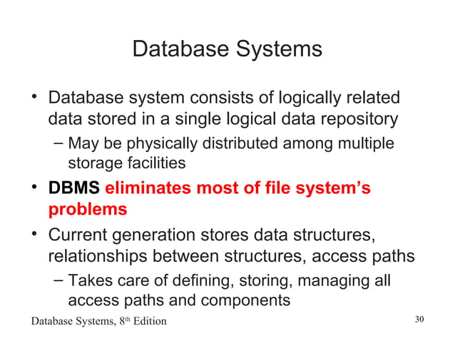 Database systems | PPT