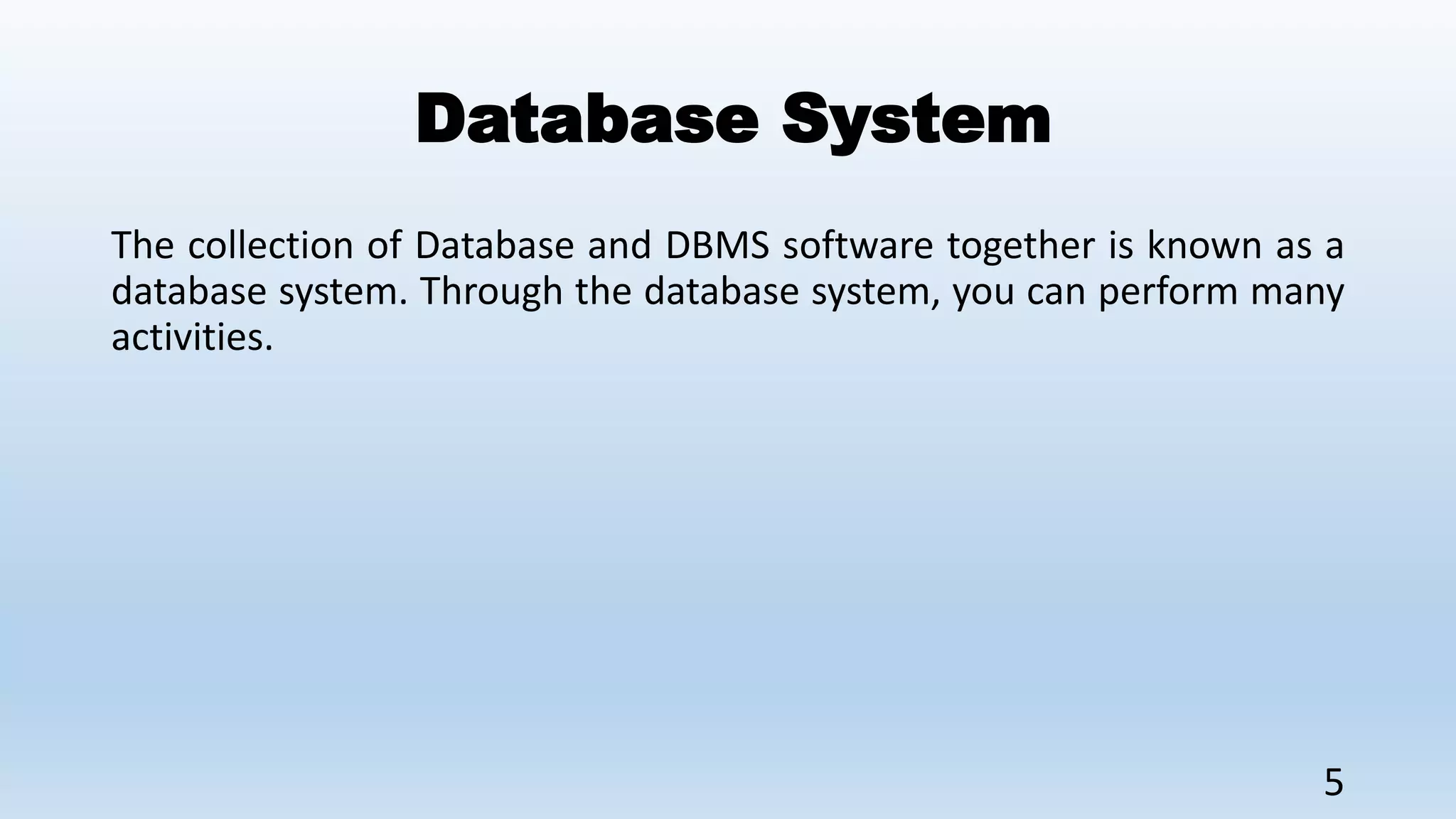 Database systems | PPTX