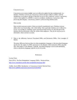 Database systems assignment 1 | PDF