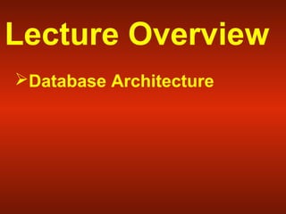 Database Architecture | PPT