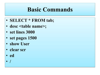 Database systems administration traning 01 | PPTX