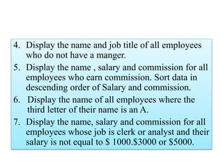 Database systems administration traning 04 | PPT