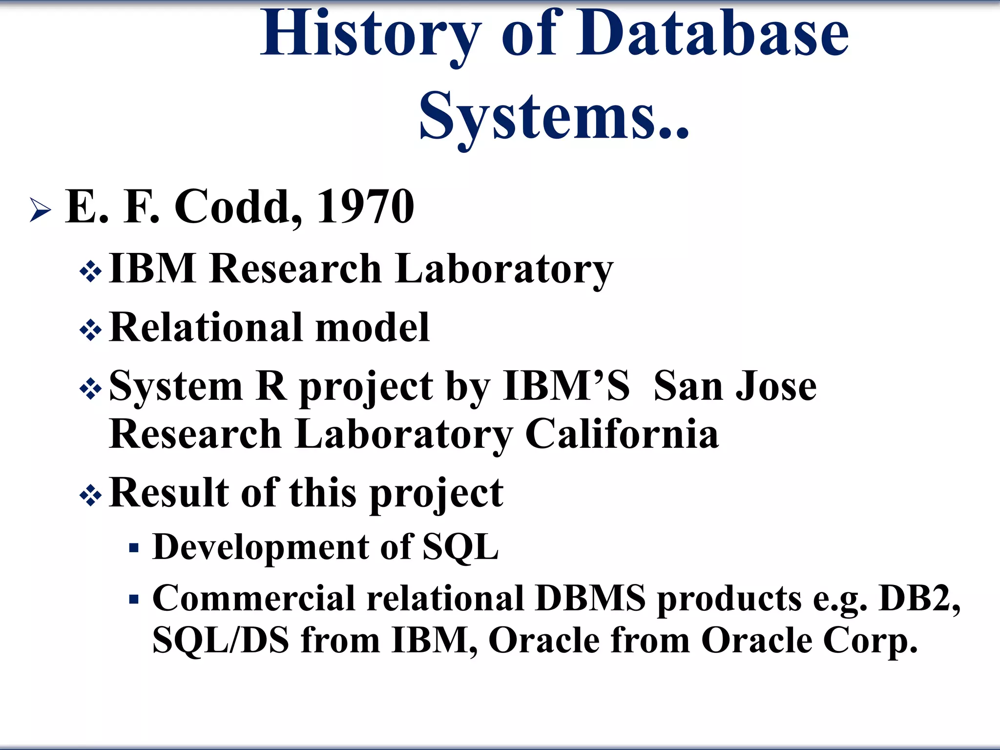 Database systems - Chapter 1 | PPTX Database systems - Chapter 1 | PPTX