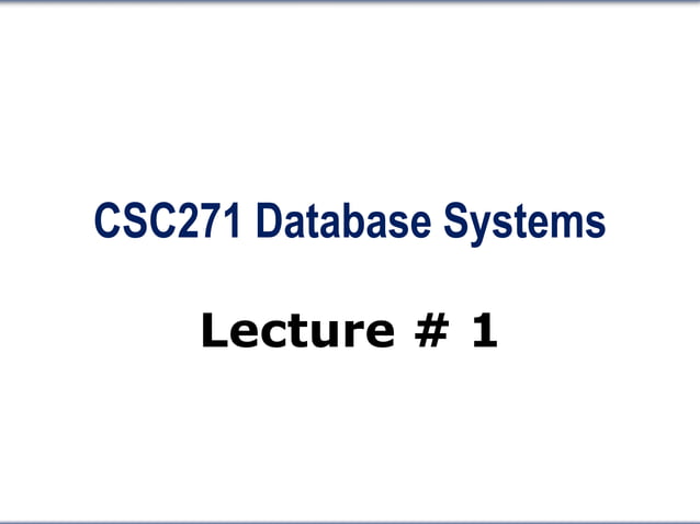 Database systems - Chapter 1 | PPTX | Databases | Computer Software and Applications