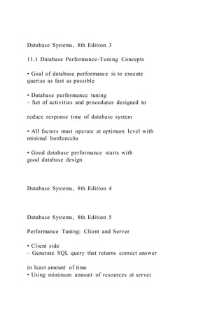Database Systems Design, Implementation, and Management | DOCX