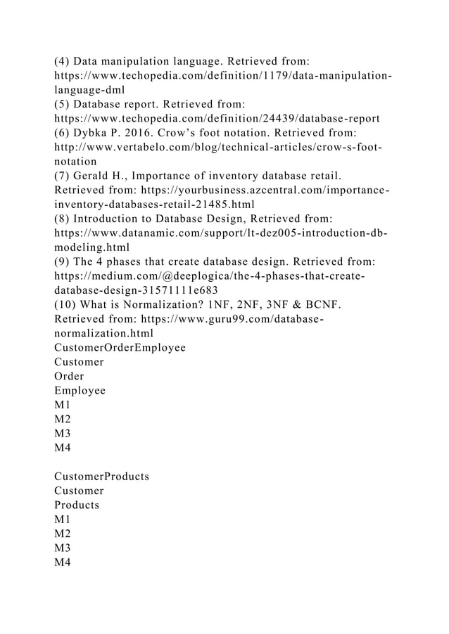 DATABASE SYSTEMS DEVELOPMENT & IMPLEMENTATION PLAN1DATABASE SYS.docx