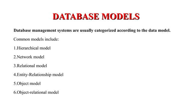 Database systems introduction | PPT