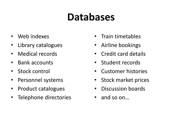 Database Systems Lec 1pptx Databases Computer Software And