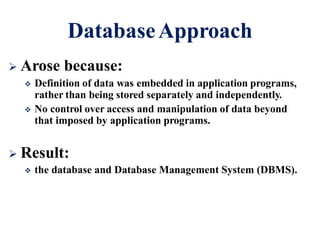 Database Systems Lec 1.pptx | Databases | Computer Software and Applications