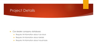 Database systems project report | PPTX