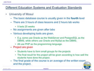 Database teaching in different universities | PPTX | Databases ...