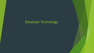 Database technology | PPTX