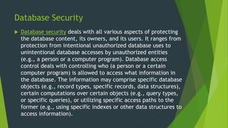 Database technology | PPTX