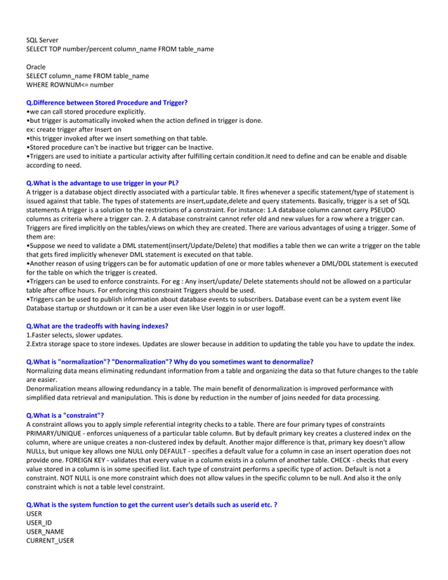 Database Testing Docx Databases Computer Software And Applications 3489