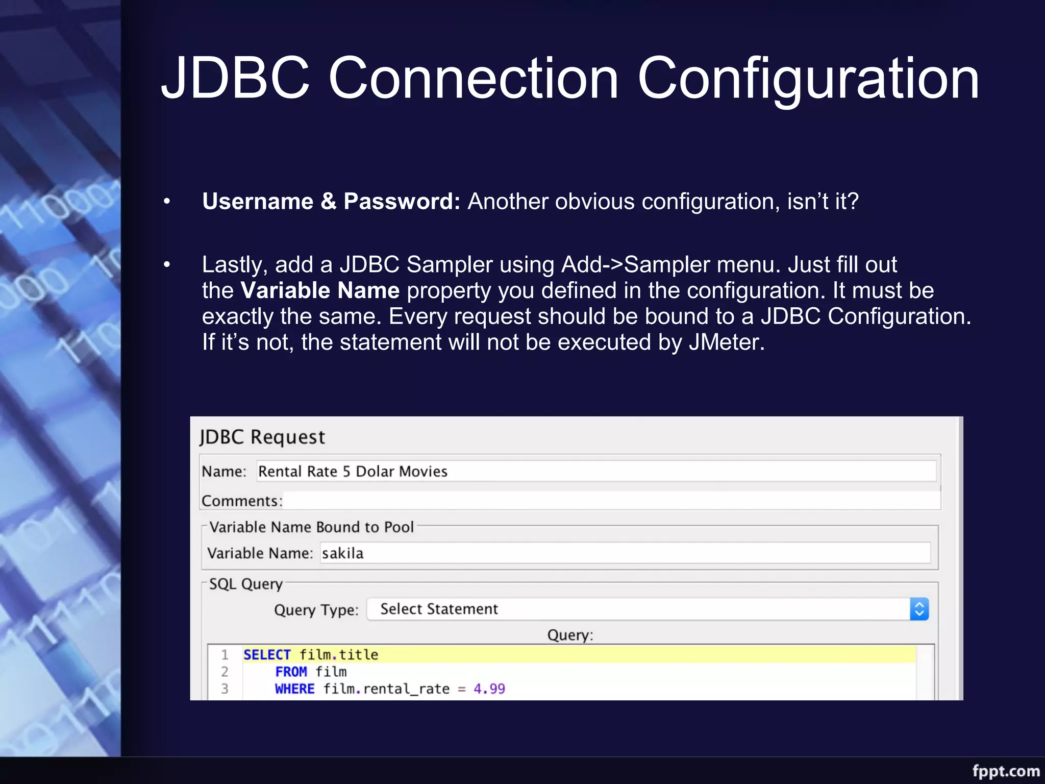 Database testing with JMeter | PPT