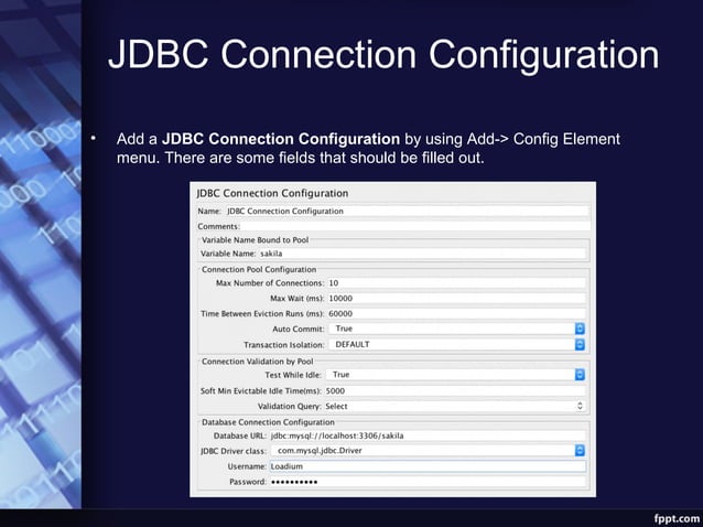 Database Testing With Jmeter Ppt