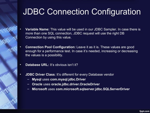 Database Testing With Jmeter Ppt