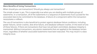 presentation about Database transaction | PPTX