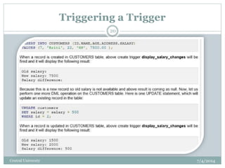Database trigger | PDF | Databases | Computer Software and Applications