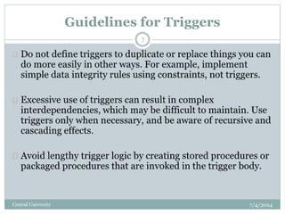 Database trigger | PDF | Databases | Computer Software and Applications