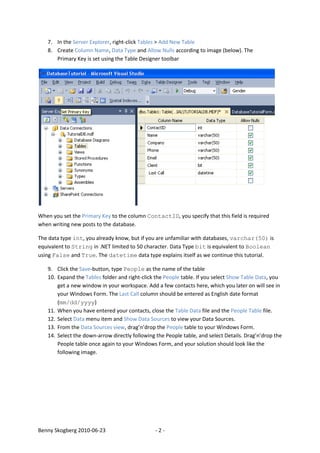 Database tutorial | PDF